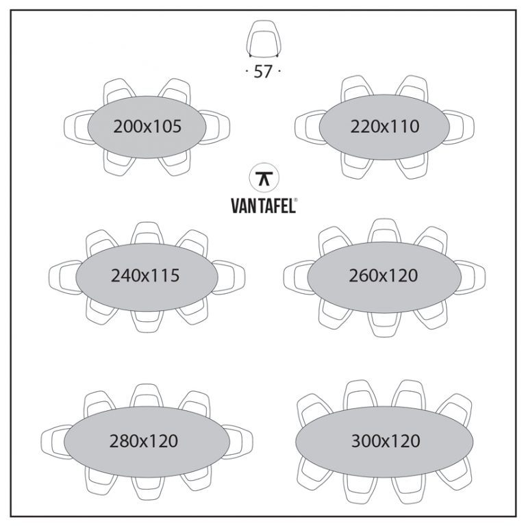 Ovale tafel Bone - een moderne eettafel met eikenblad - Van Tafel