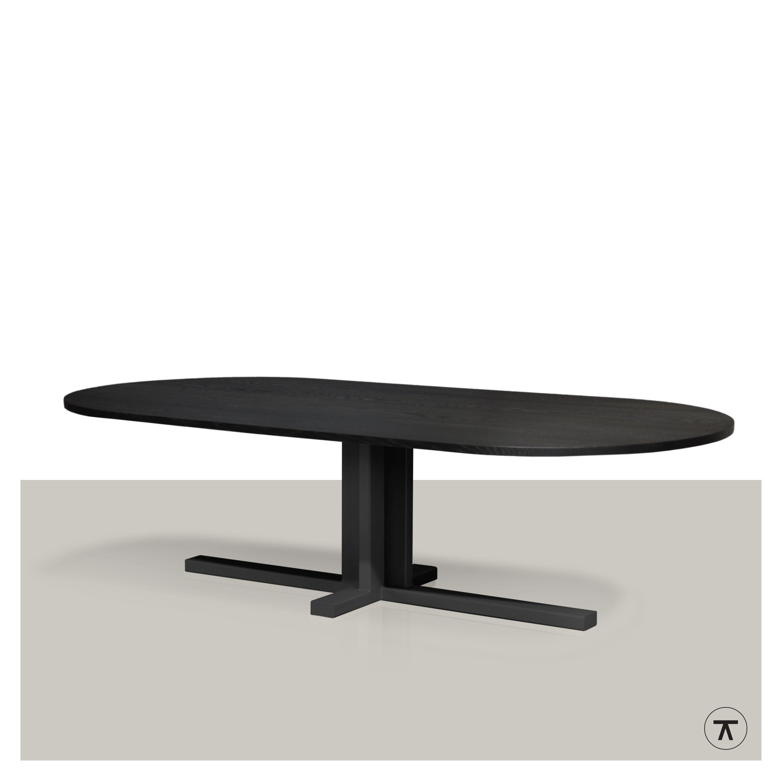 Plat ovale tafel Ruez - Van Tafel